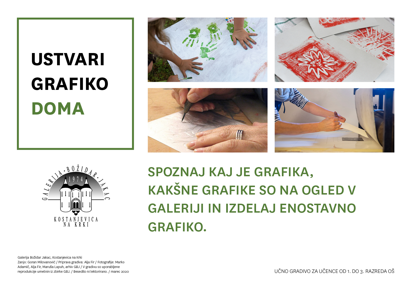 Ustvari grafiko doma: spoznavanje z grafiko in ustvarjanje v grafičnih ...